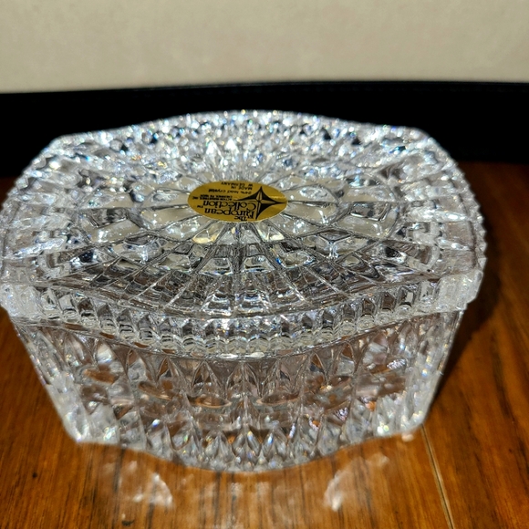Vintage | Accents | Lead Crystal Trinket Box In Original Packaging ...